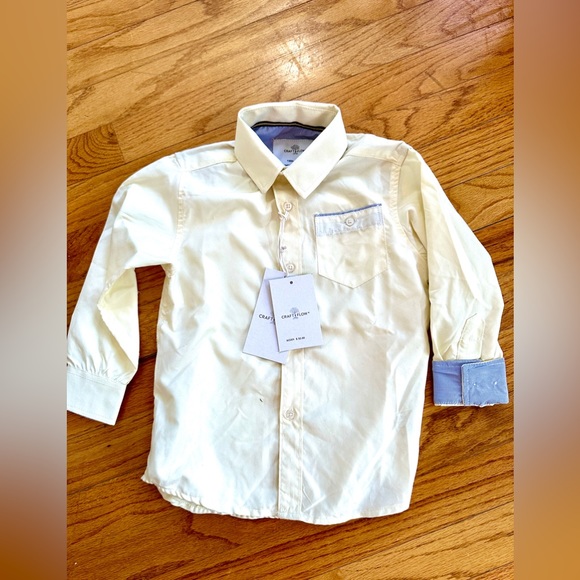 Craft +Flow | Shirts & Tops | Nwt Craft Flow Cream Dress Shirt Size 3t ...